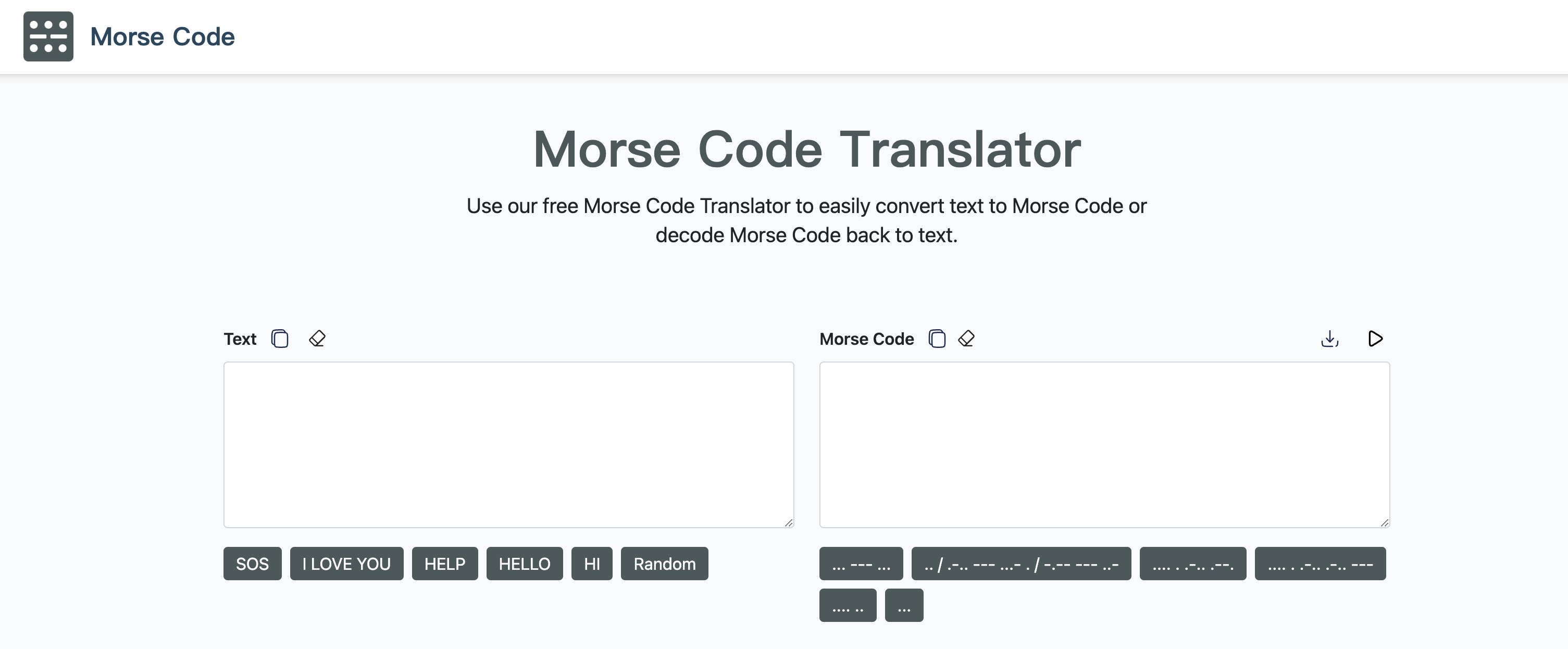 Letter U in Morse Code | Morse Code Translator